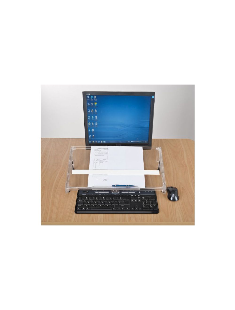 Microdesk Skrivplattform och dokumenthållare