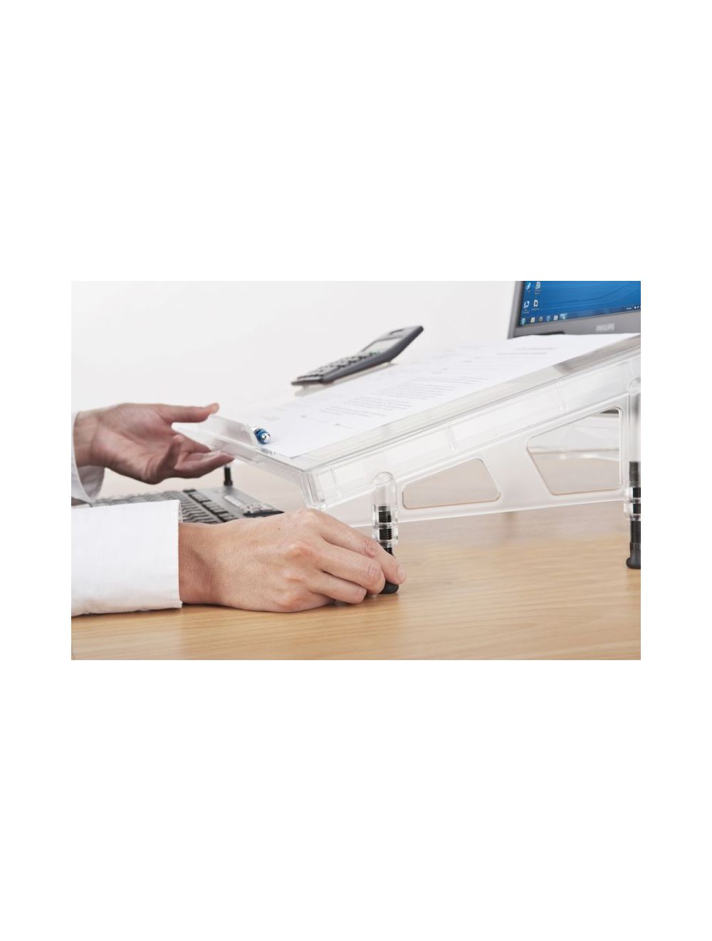 Microdesk Skrivplattform och dokumenthållare
