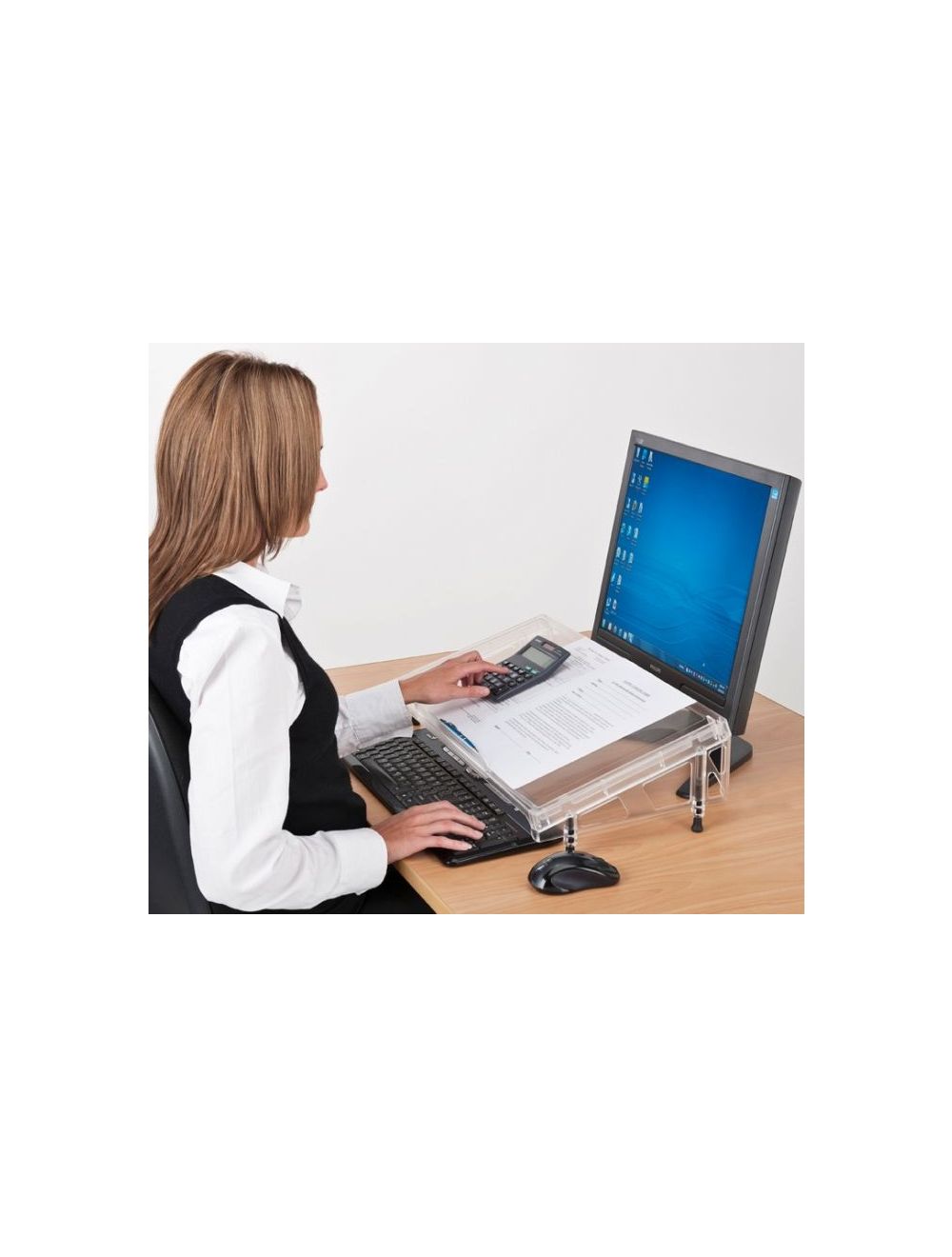 Microdesk Skrivplattform och dokumenthållare