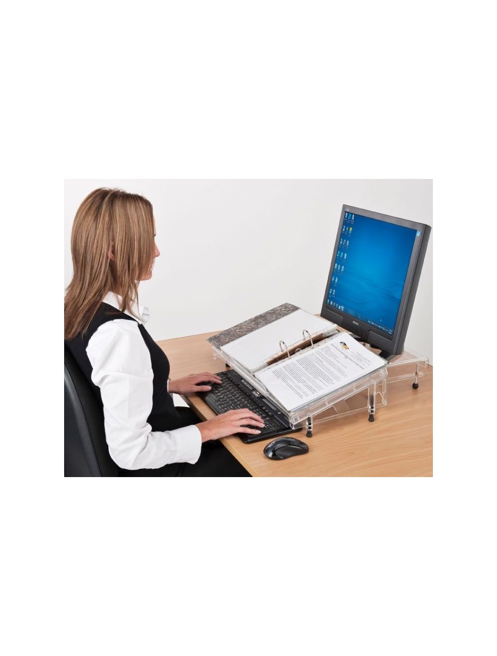 Microdesk Skrivplattform och dokumenthållare